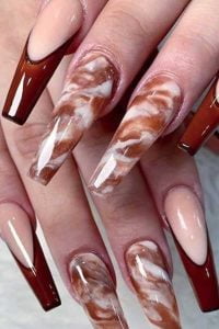29 Cherry Mocha Nail Ideas to Elevate Your Style - ReenaSidhu