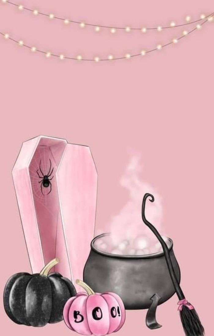 29 Pink Halloween Wallpaper Ideas to Haunt Your Screens - ReenaSidhu